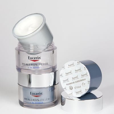 Nyhet! Hyaluron-Filler Day & Night Refill | Sparar 90% plast | Eucerin